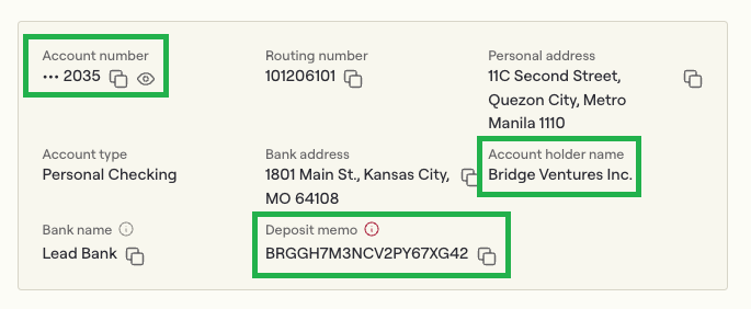 How do I receive or deposit money into Parallax? – Parallax Labs
